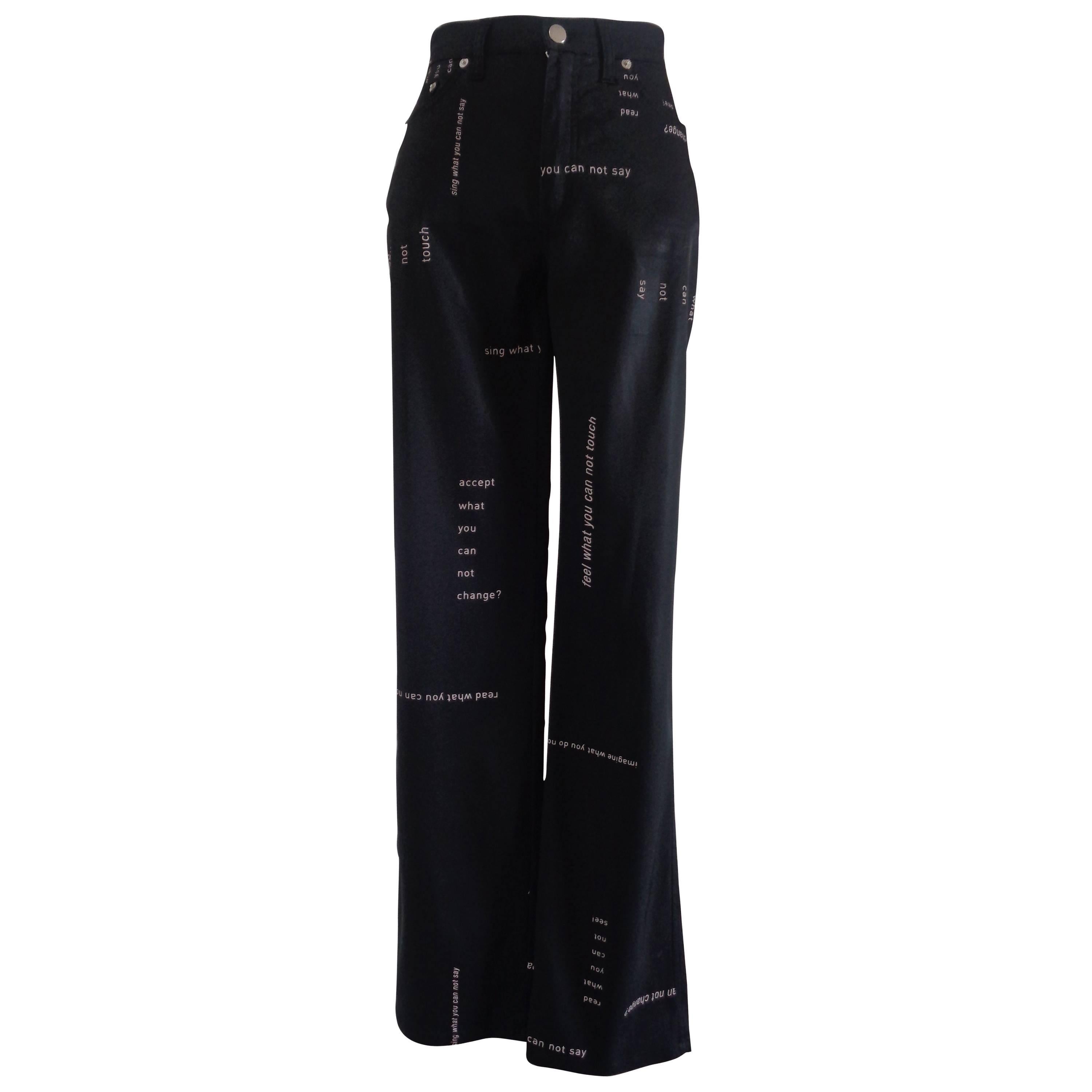 Moschino Jeans Black Jeans at 1stDibs | moschino black jeans, black ...