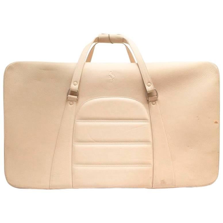 Ferrari Beige Leather Luggage - Suitcase For Sale at 1stDibs | ferrari ...