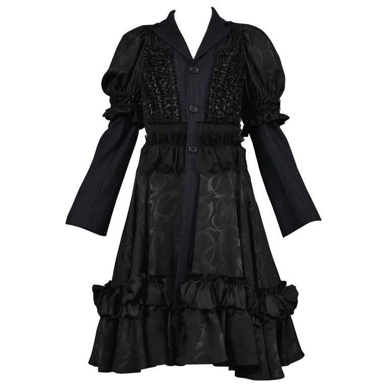 Comme des Garcons Black Fancy Coat 2008 For Sale at 1stDibs | fancy ...