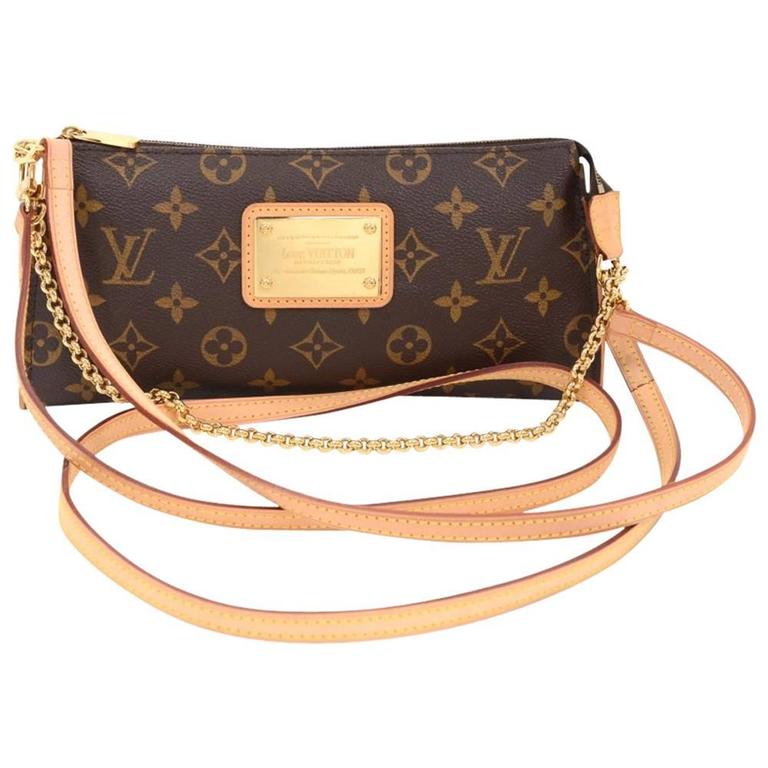 Louis Vuitton Eva Monogram Canvas Pochette Bag at 1stDibs