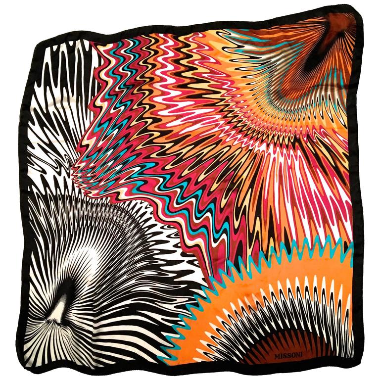 Missoni Silk Scarf - Brown Label with new packaging at 1stDibs ...