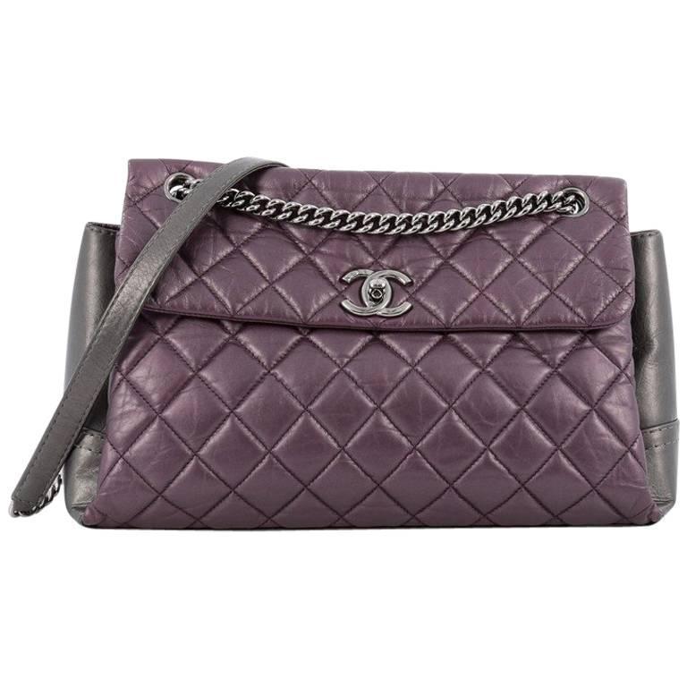 Chanel Lady Pearly Flap Bag Aged Quilted Calfskin Medium at 1stDibs