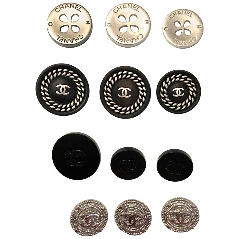 Set of Twelve Chanel Buttons at 1stdibs