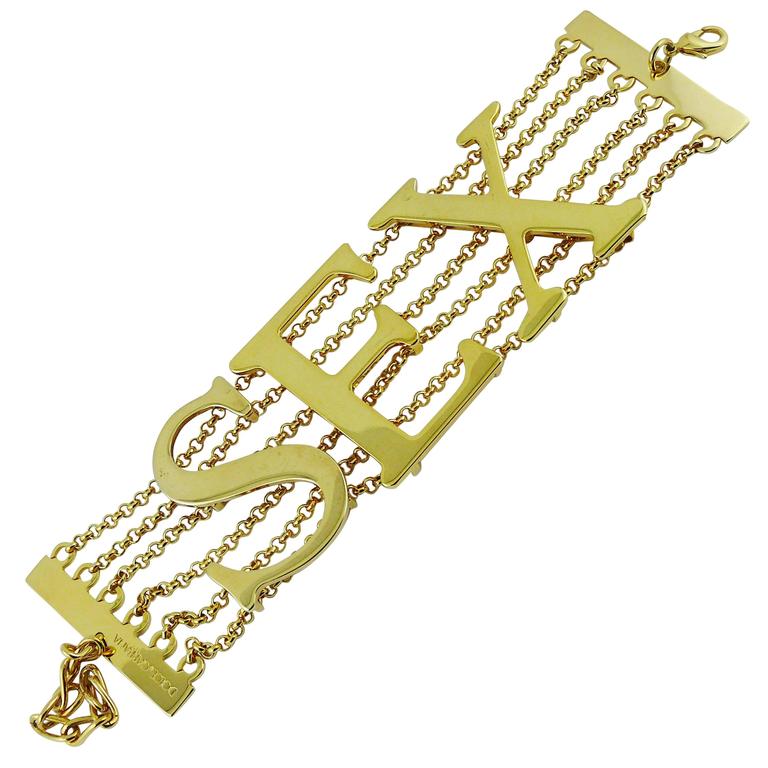 Dolce And Gabbana Iconic Runway Sex Bracelet Spring Summer 2003 At 1stdibs