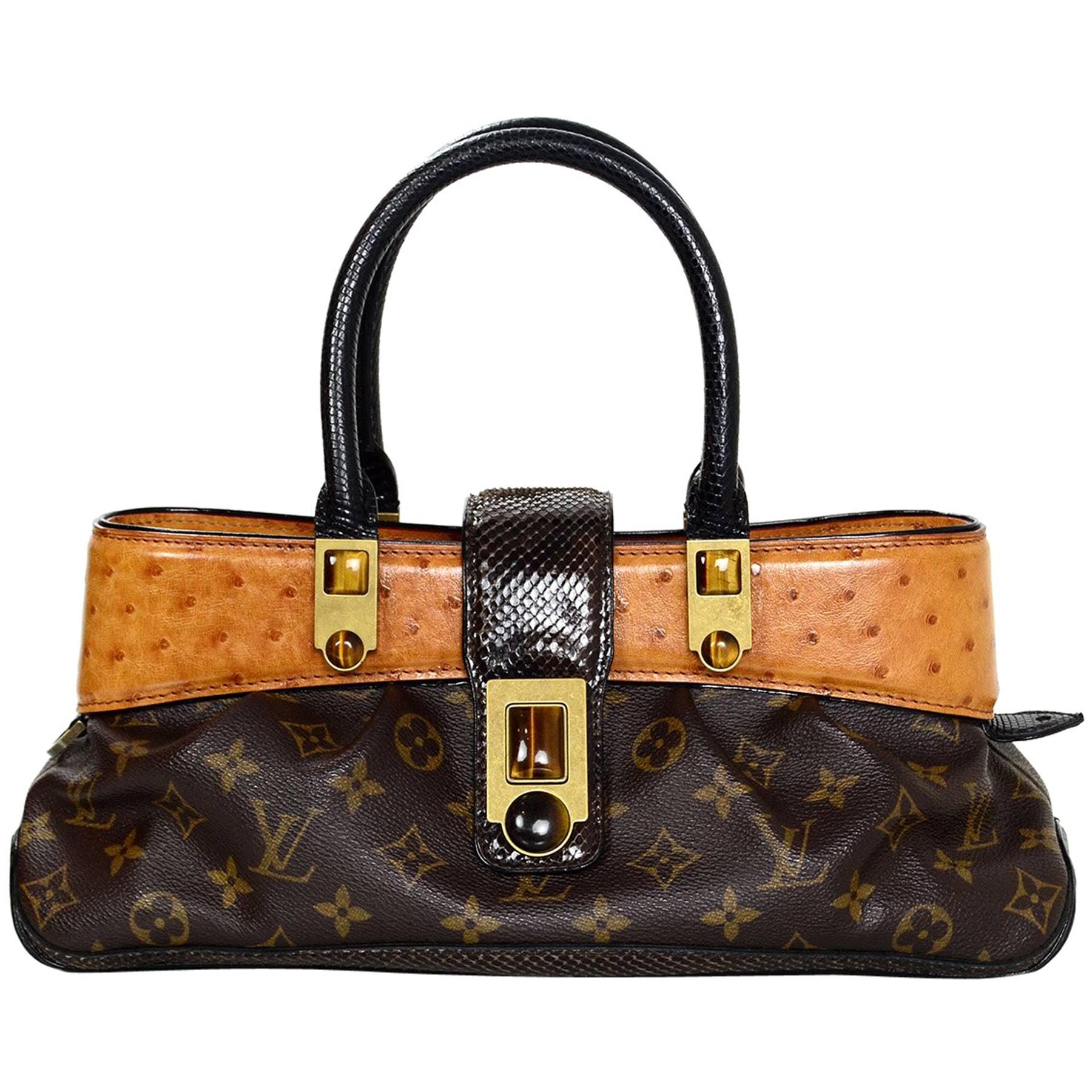 Louis Vuitton Ltd. Ed. Monogram and Ostrich Macha Waltz Bag rt. $3, 700 ...