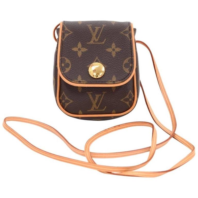 Louis Vuitton Pochette Cancun Monogram Canvas Shoulder Mini Bag at ...