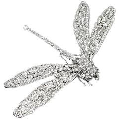 Vintage Large Kenneth Lane KJL Dramatic Dragonfly Brooch at 1stDibs