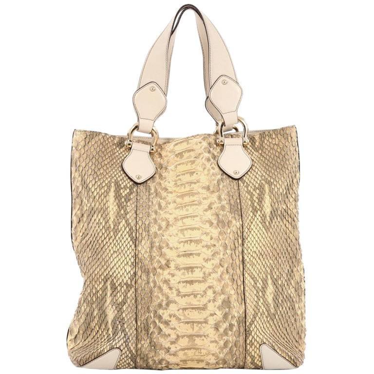 Gucci Creole Tote Python Large at 1stDibs