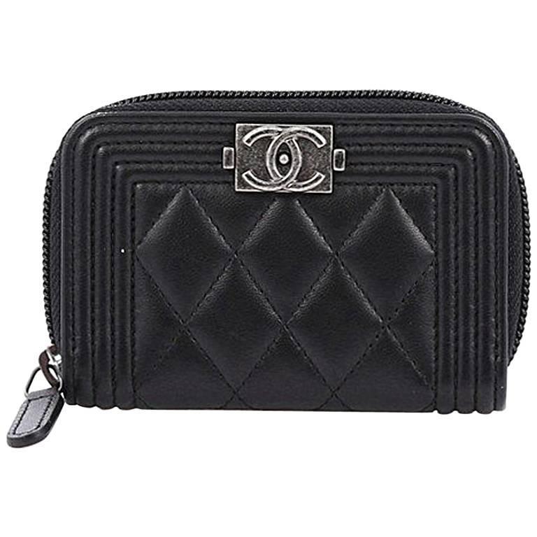 Chanel Boy Coin Purse Quilted Lambskin Small at 1stDibs | boy chanel ...