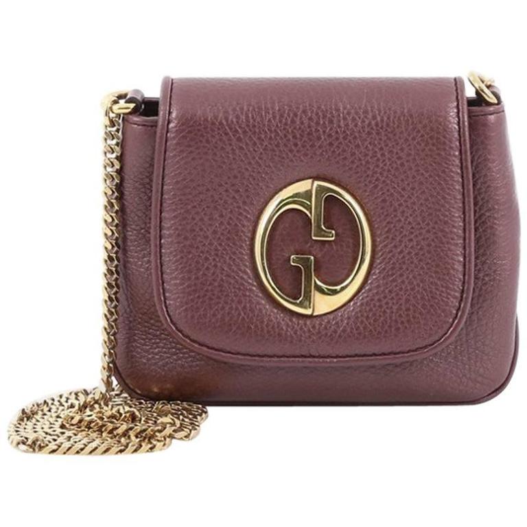 Gucci 1973 Crossbody Bag Leather Small at 1stDibs