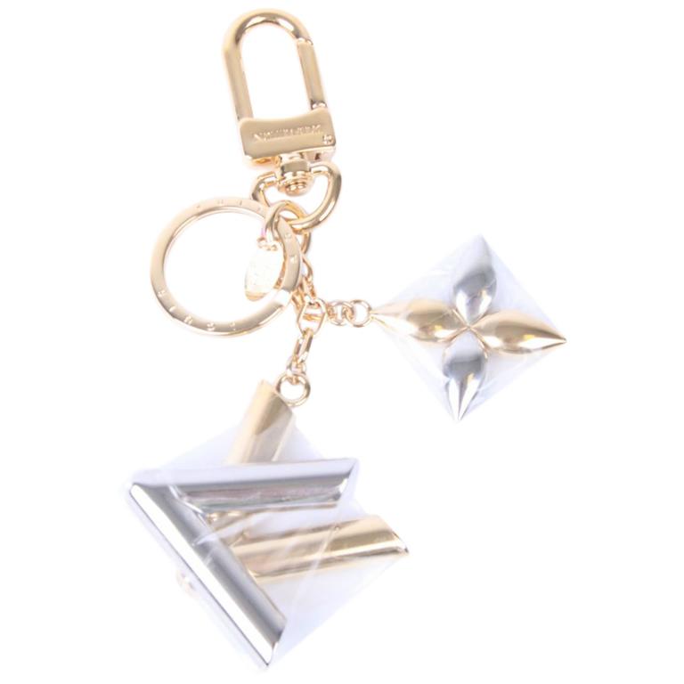 Louis Vuitton Key Chain - gold and silver at 1stDibs