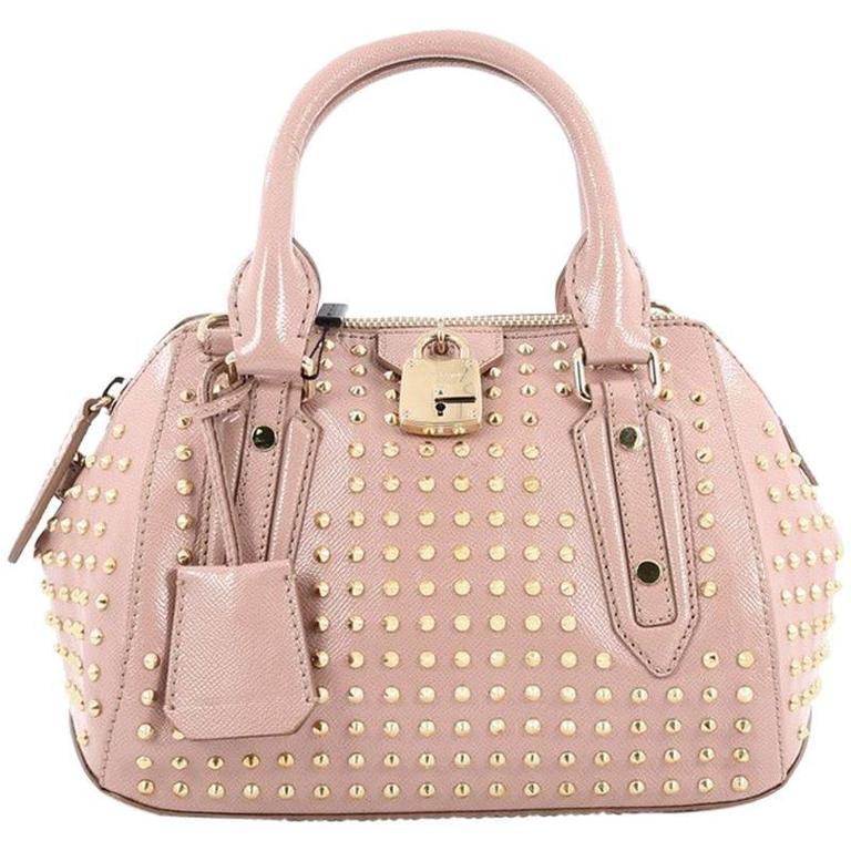 Burberry Blaze Bag Studded Saffiano Leather Small at 1stDibs