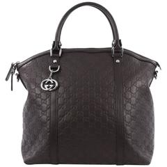 Gucci GG Charm Convertible Dome Satchel Guccissima Leather Large at ...