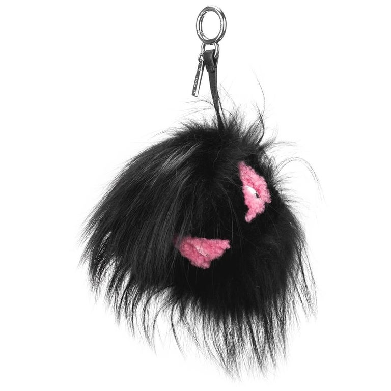 Fendi Limited Edition Black Fur Monster Charm With Box at 1stDibs ...