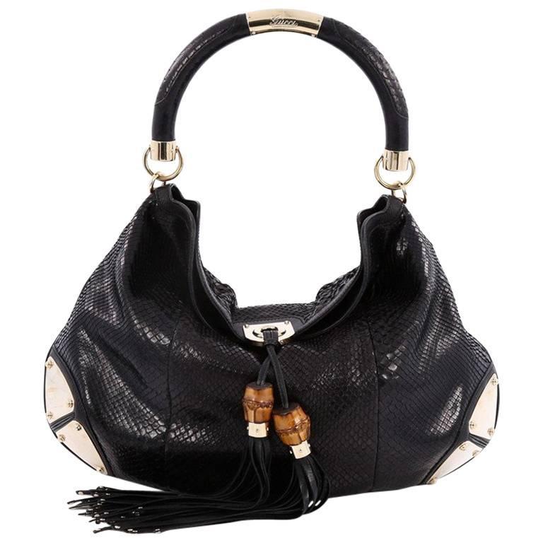 Gucci Indy Hobo Python Large at 1stDibs