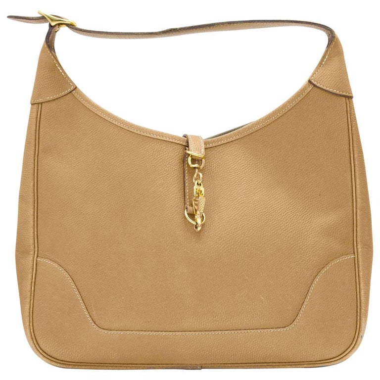 1970's Tan Leather Hermès Trim II 31 at 1stDibs