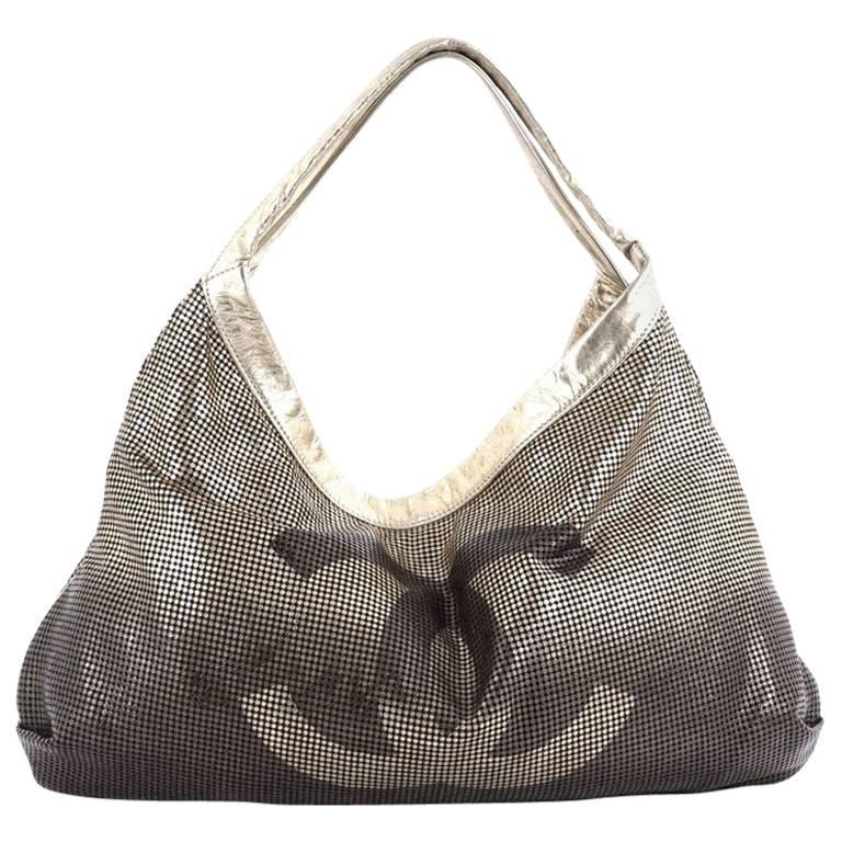 Chanel Hollywood Hobo Perforated Leather East West at 1stDibs
