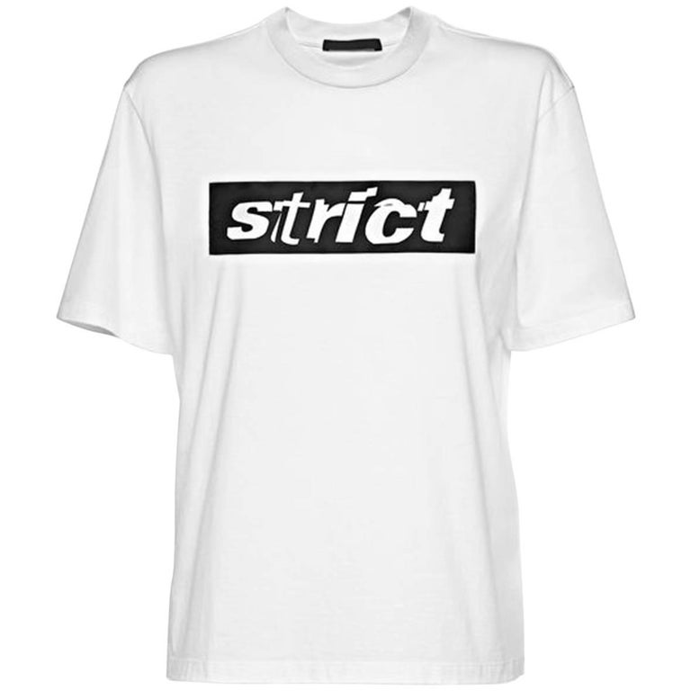 Alexander Wang White Cotton Strict T-Shirt sz M For Sale at 1stDibs ...