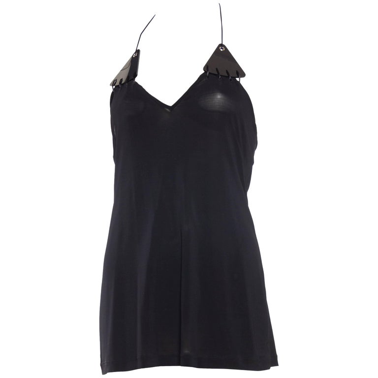 Paco Rabanne Backless Micro Mini Halter Dress at 1stDibs | backless ...