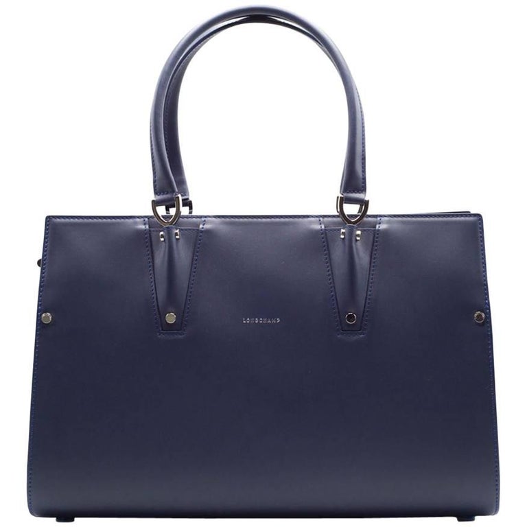 Longchamp Paris Premier Large Tote Bag In Navy at 1stDibs | longchamp ...