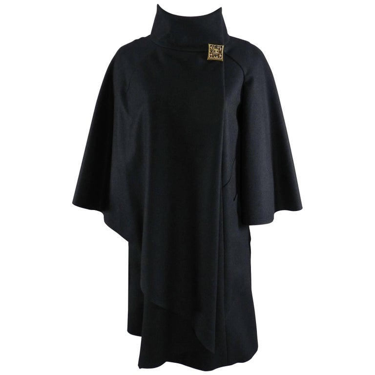 Chanel 11A Byzantine Collection Runway Black Cape at 1stDibs | chanel ...