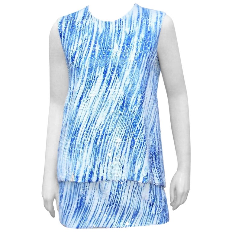 Amazing Kenzo 'High Waves' Micro Mini Sequin Two Piece Dress Set For ...