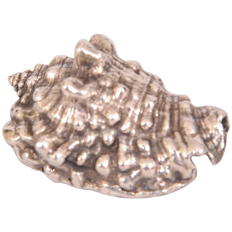 Federico Buccellati Sterling Silver Covered Sea Shell at 1stDibs
