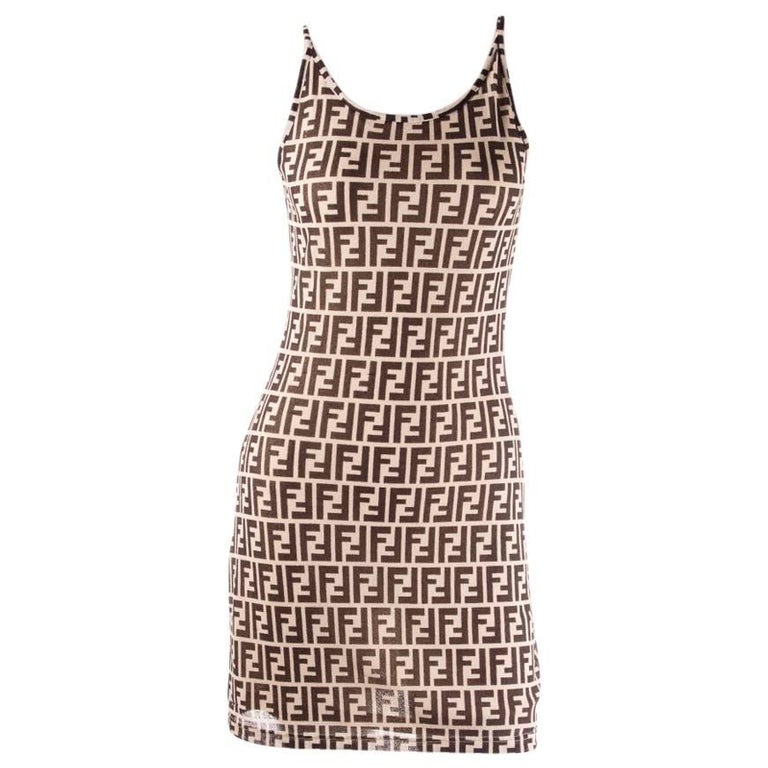 Fendi Monogram Print Dress For Sale at 1stDibs | fendi monogram dress ...