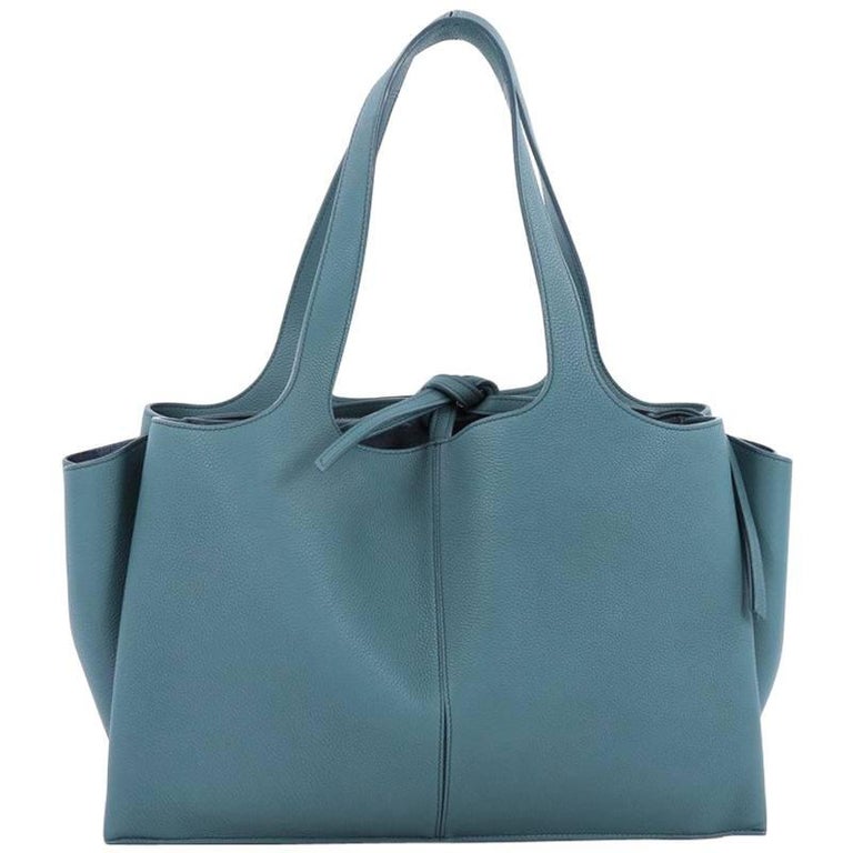 Celine Tri-Fold Shoulder Bag Grained Calfskin Medium at 1stDibs ...