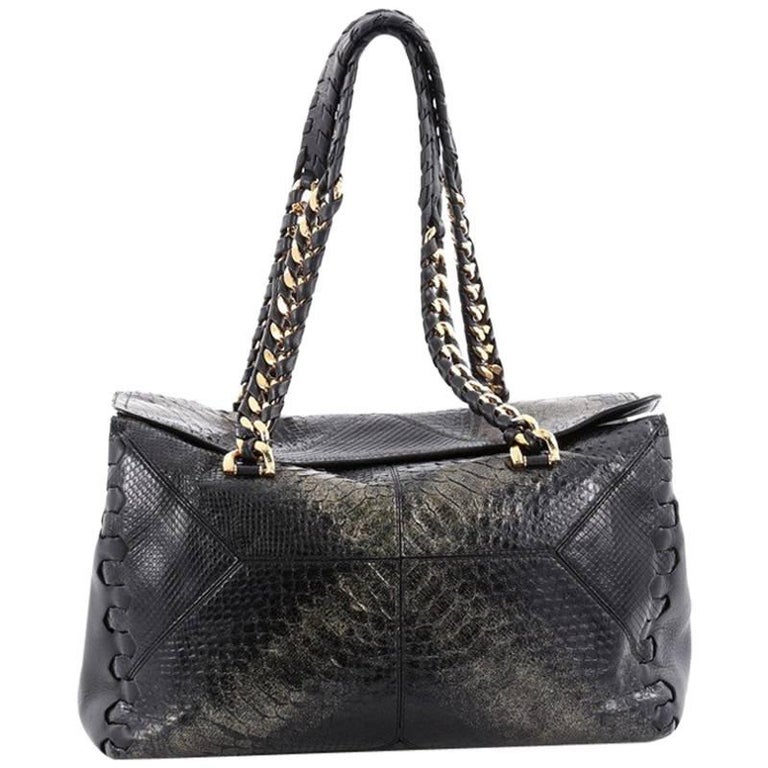 Roberto Cavalli Regina Shoulder Bag Python Medium at 1stDibs