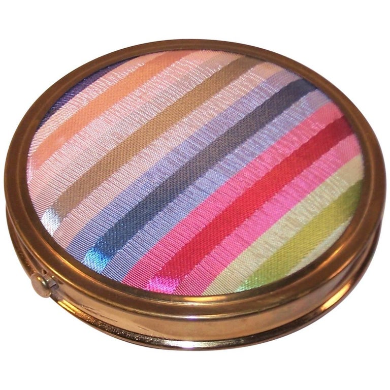 1950's Rex Fifth Avenue Pastel Satin Powder Compact at 1stDibs | rex ...