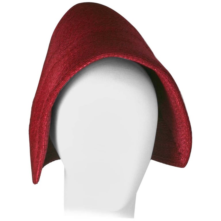 Adolfo French Early Straw Bonnet For Sale at 1stDibs | straw bonnets ...
