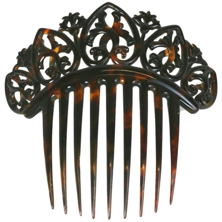 Elaborate Victorian Tortoise shell Comb For Sale at 1stDibs | victorian ...