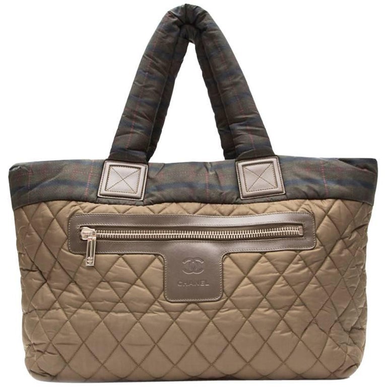 Chanel Khaki Coco Cocoon Tote Bag at 1stDibs