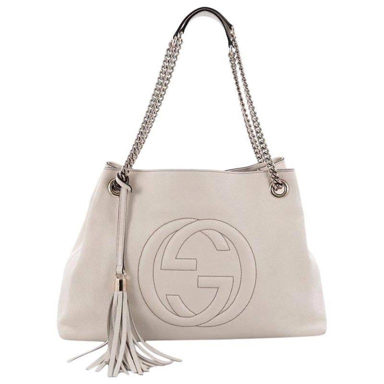 Gucci Soho Shoulder Bag Chain Strap Leather Medium at 1stDibs