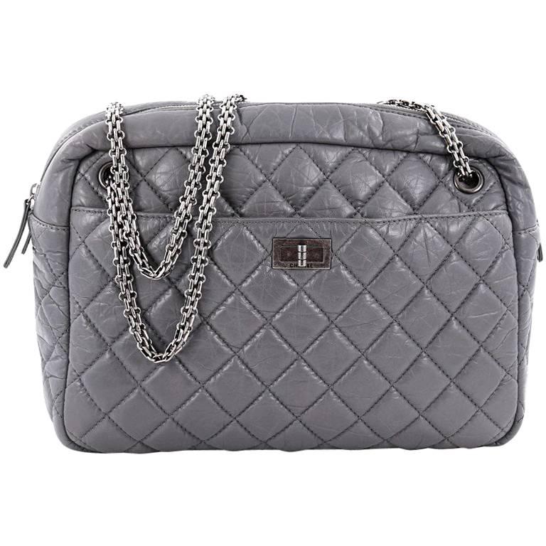 Chanel Reissue Camera Bag Quilted Aged Calfskin Large at 1stDibs