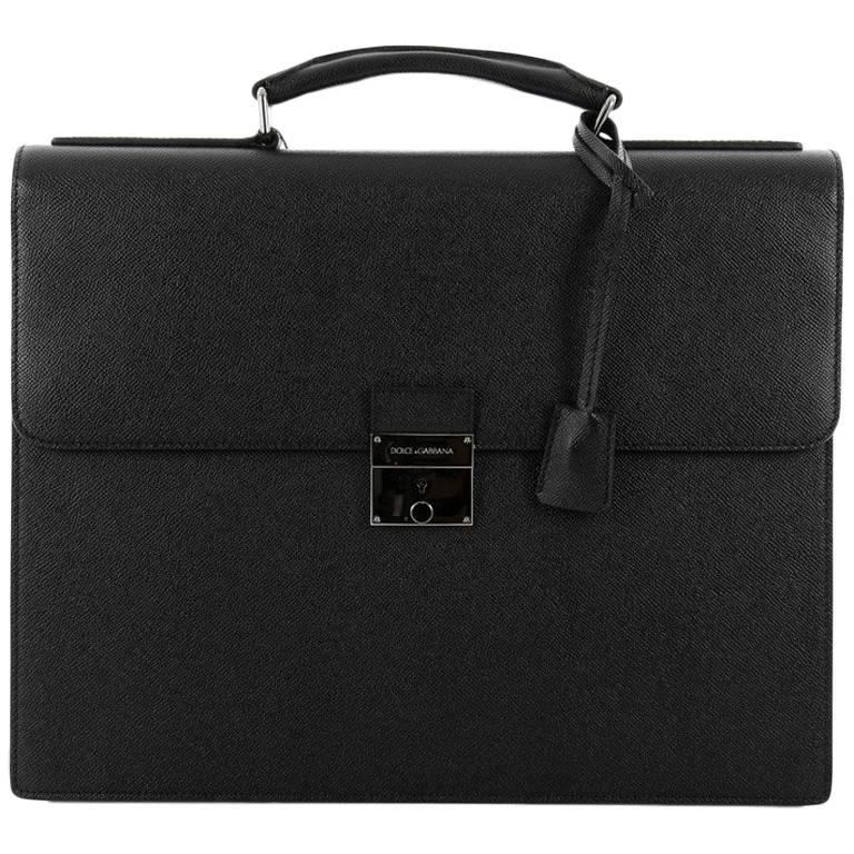 Dolce and Gabbana Dauphine Briefcase Leather at 1stDibs