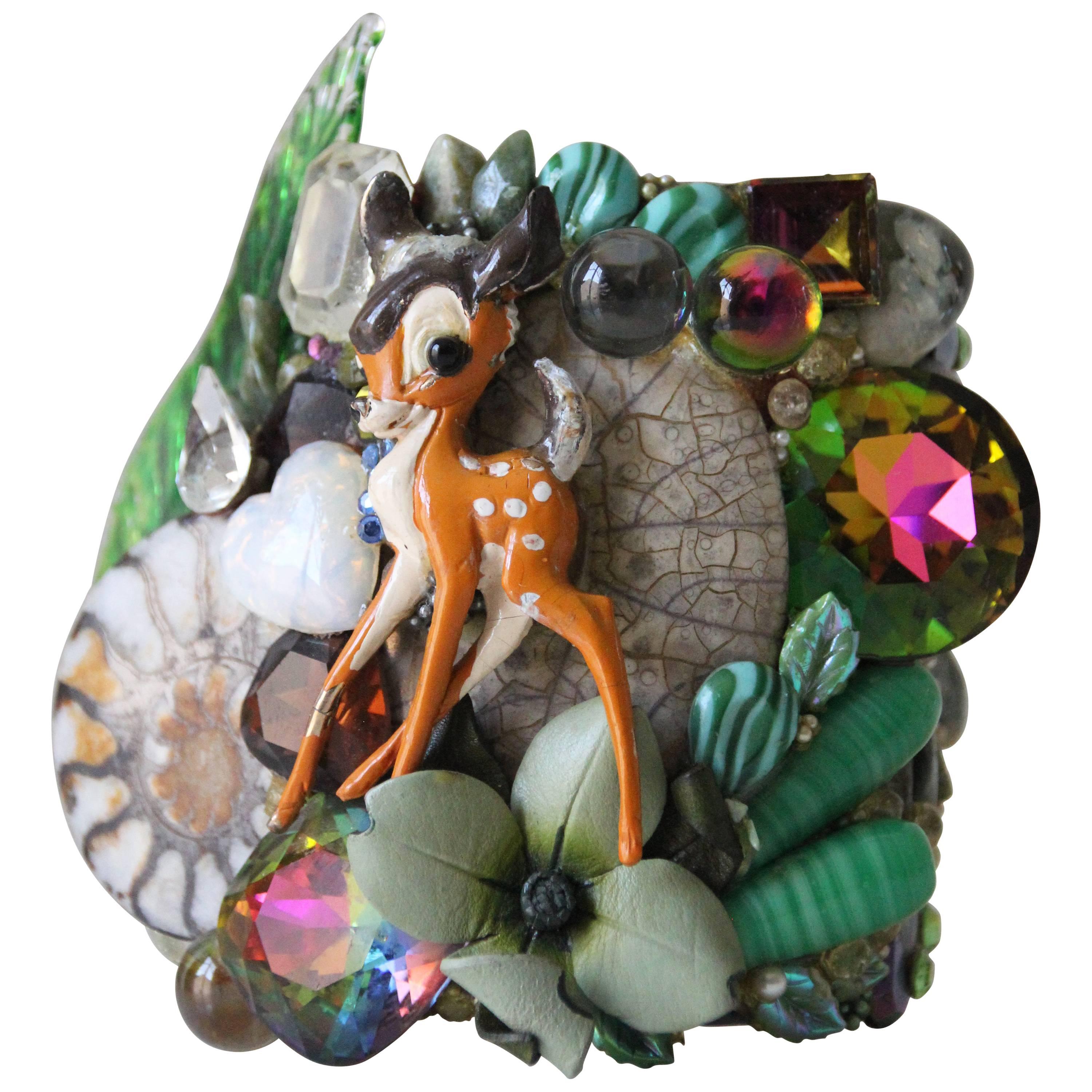 1980s Rare Wendy Gell "Wristlet" Cuff w Whimsical Roger Rabbit Figure ...