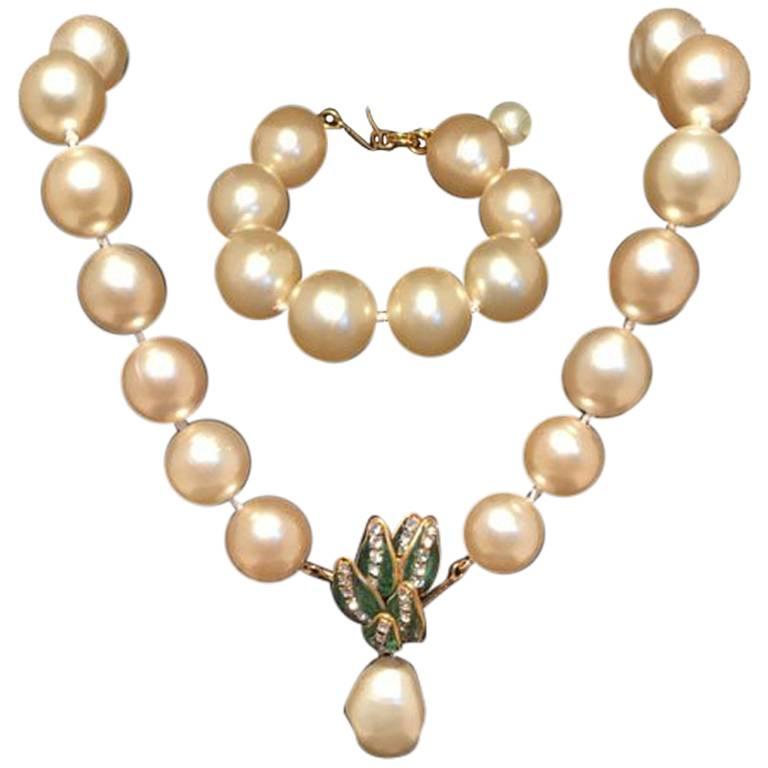 Chanel Silver Coco Chanel Chain Necklace with Enamel Woman Charm For ...