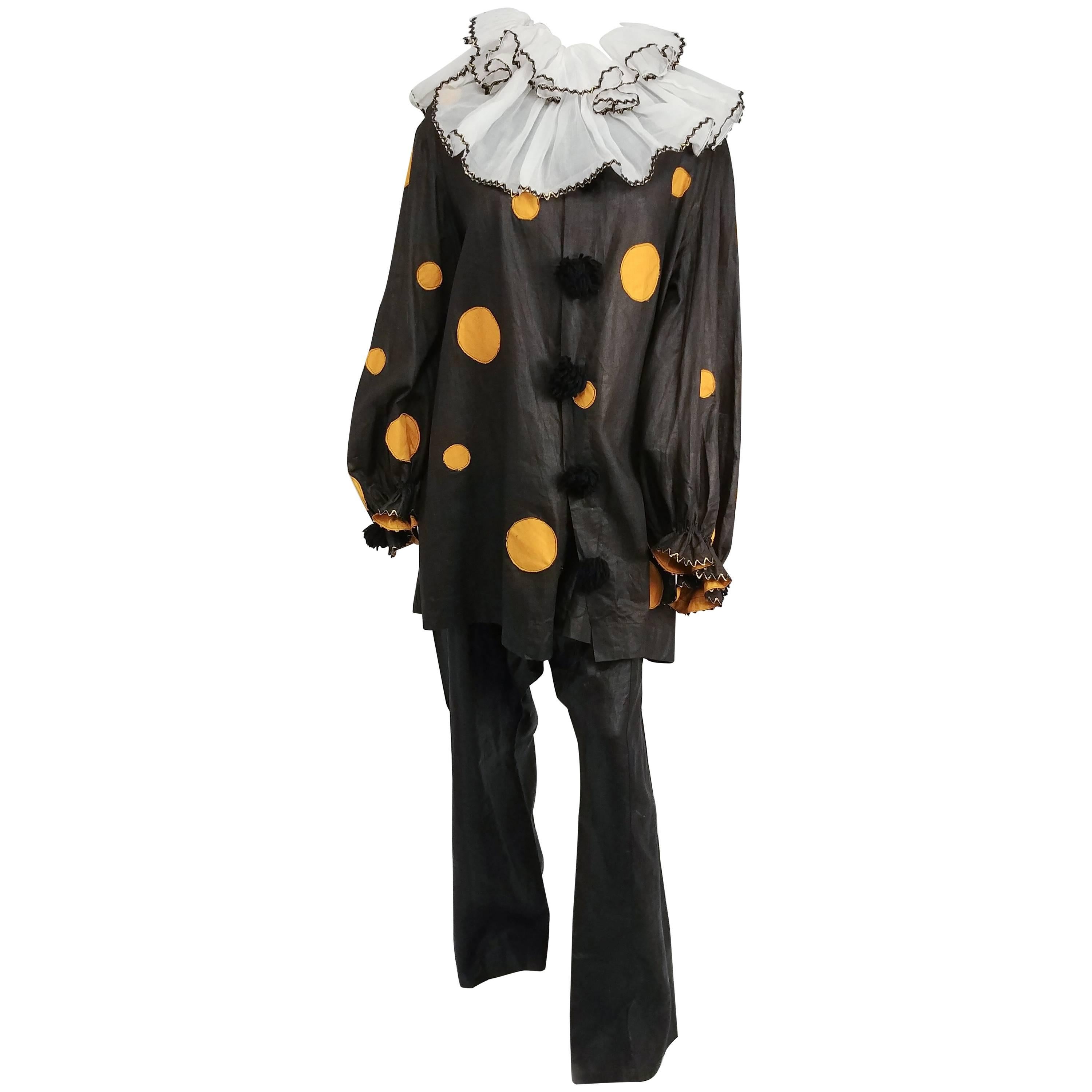 1920s Polka Dot Clown Costume at 1stDibs | clown skirt polka dot, 1920s ...