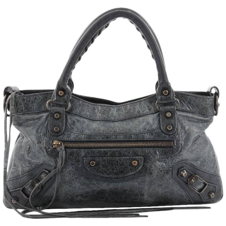 Balenciaga First Classic Studs Handbag Leather at 1stDibs | balenciaga ...