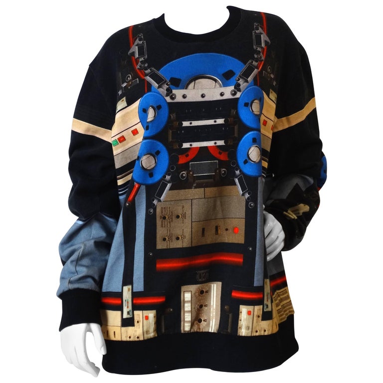 Givenchy Robot Print Crew-Neck Sweatshirt at 1stDibs