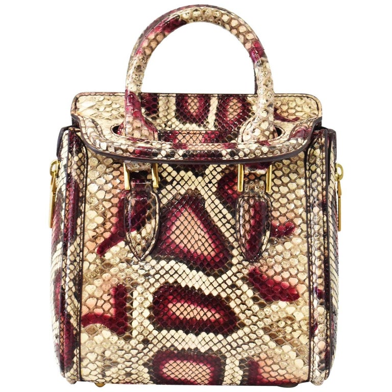 Alexander McQueen Mini ‘Heroine’ Snakeskin Cross Body Bag For Sale at ...