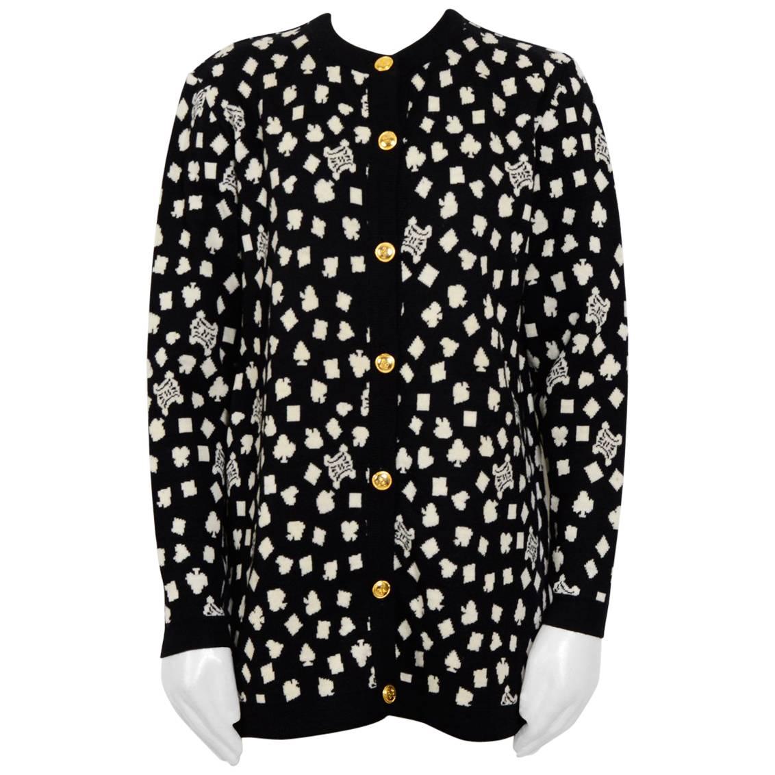 unworn CELINE cable knit sweater at 1stDibs | cream cable knit cardigan ...