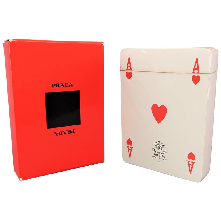 PRADA Red Playing Cards at 1stDibs | prada playing cards