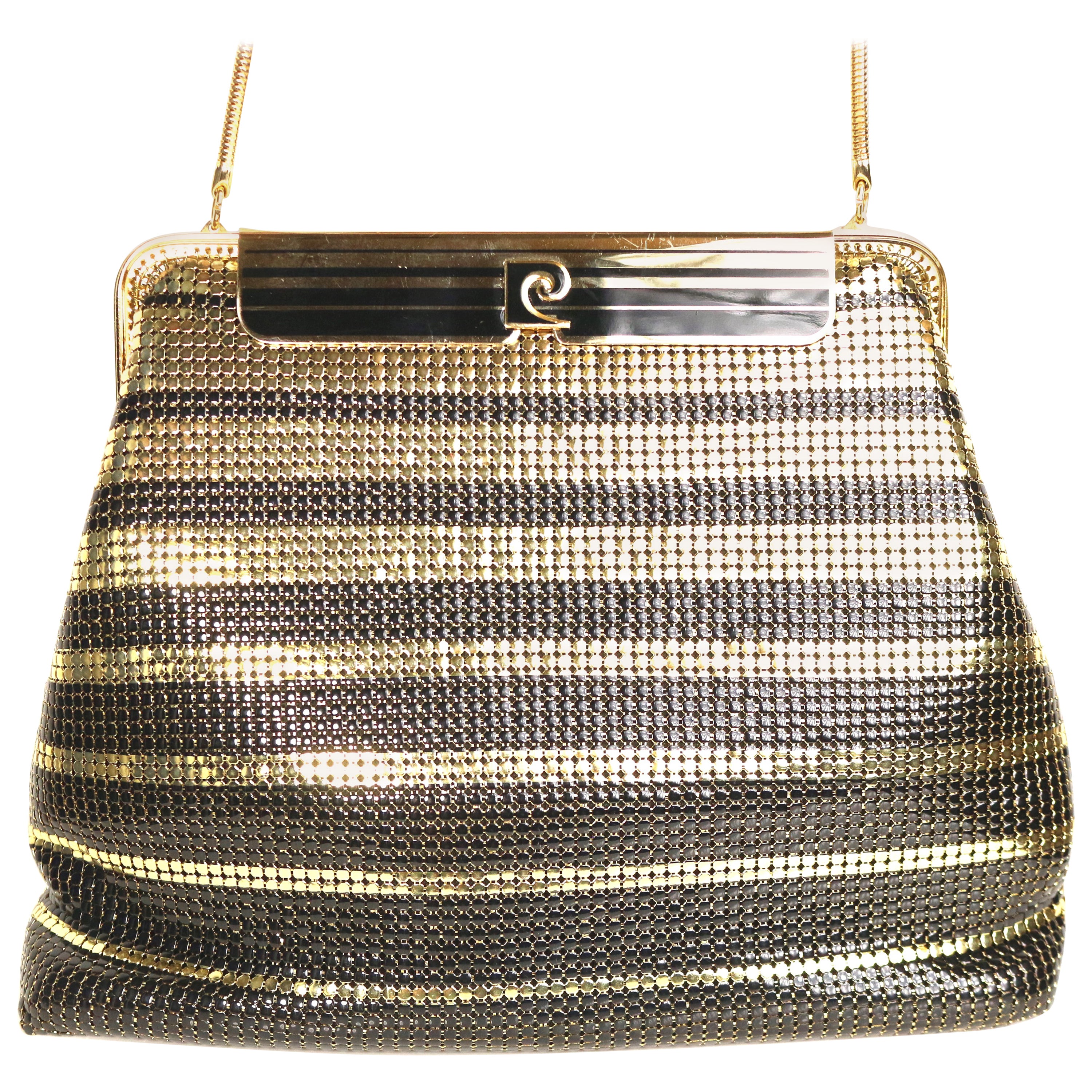 1970s Pierre Cardin White Metal Mesh Purse For Sale at 1stDibs