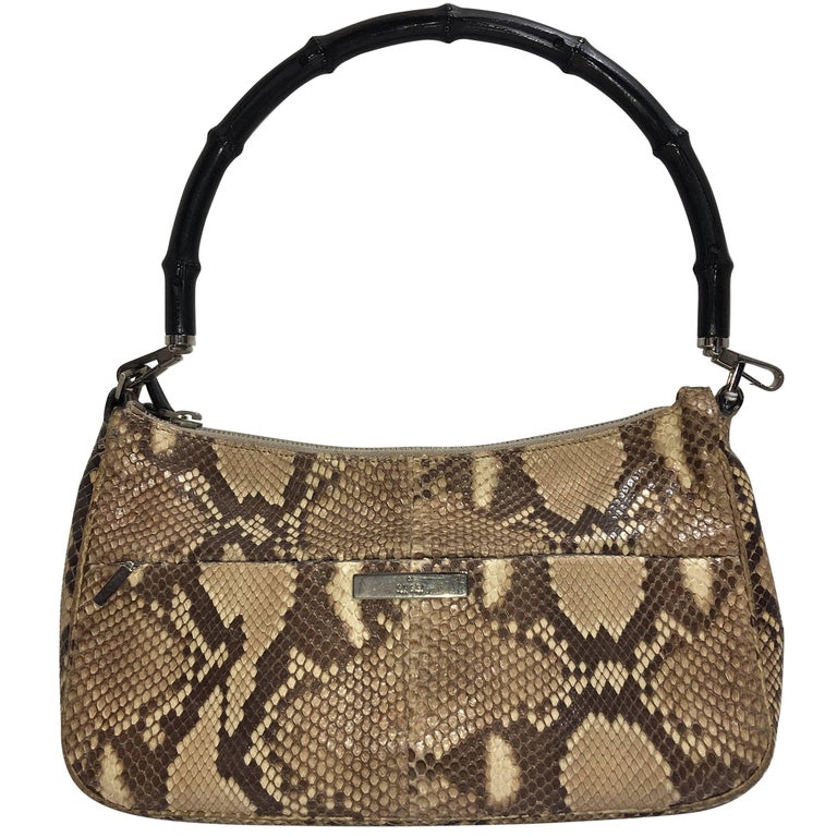 Gucci Python Handbag at 1stDibs