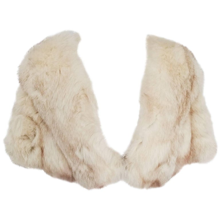 1950s Cream Fox Fur Stole at 1stDibs