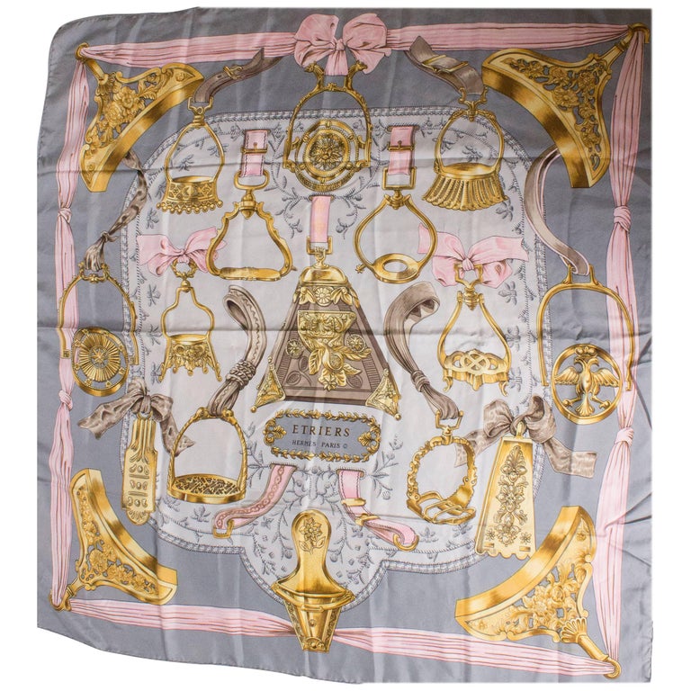 Hermes Vintage Silk Scarf at 1stDibs
