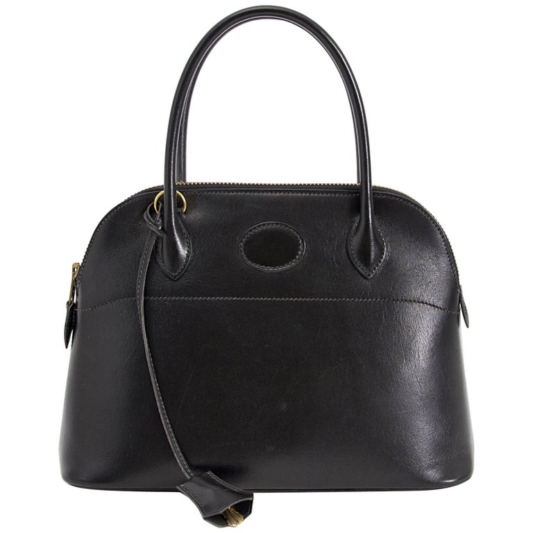 Hermes Black Boxcalf Bolide 27 Bag at 1stDibs | hermes bolide 27 black ...